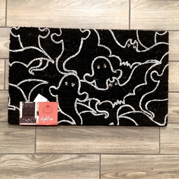 Palm Fibre | Holiday | Indoor Outdoor Coir Led Light Up Ghost Doormat ...